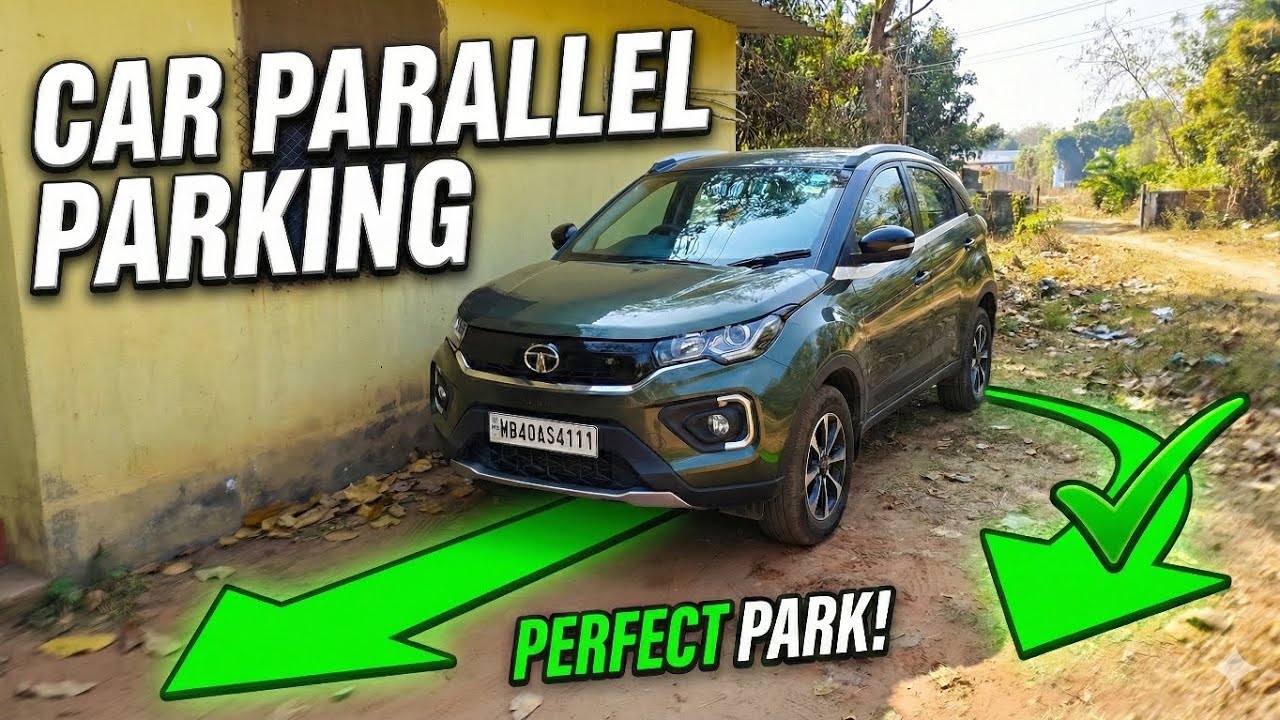 Parallel car parking || How to park car parallel to wall - YouTube