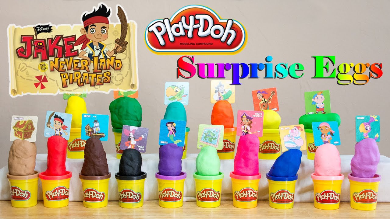 Play Doh Surprise Eggs Jake and the Neverland Pirates Sofia the First ...