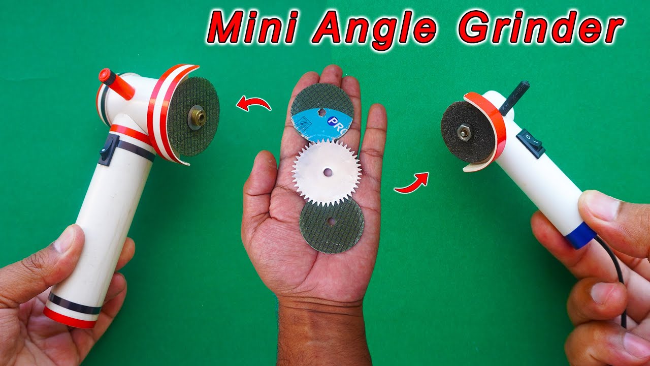 Making Two Types Mini Angle Grinder At Home | Powerful Angle Grinder ...
