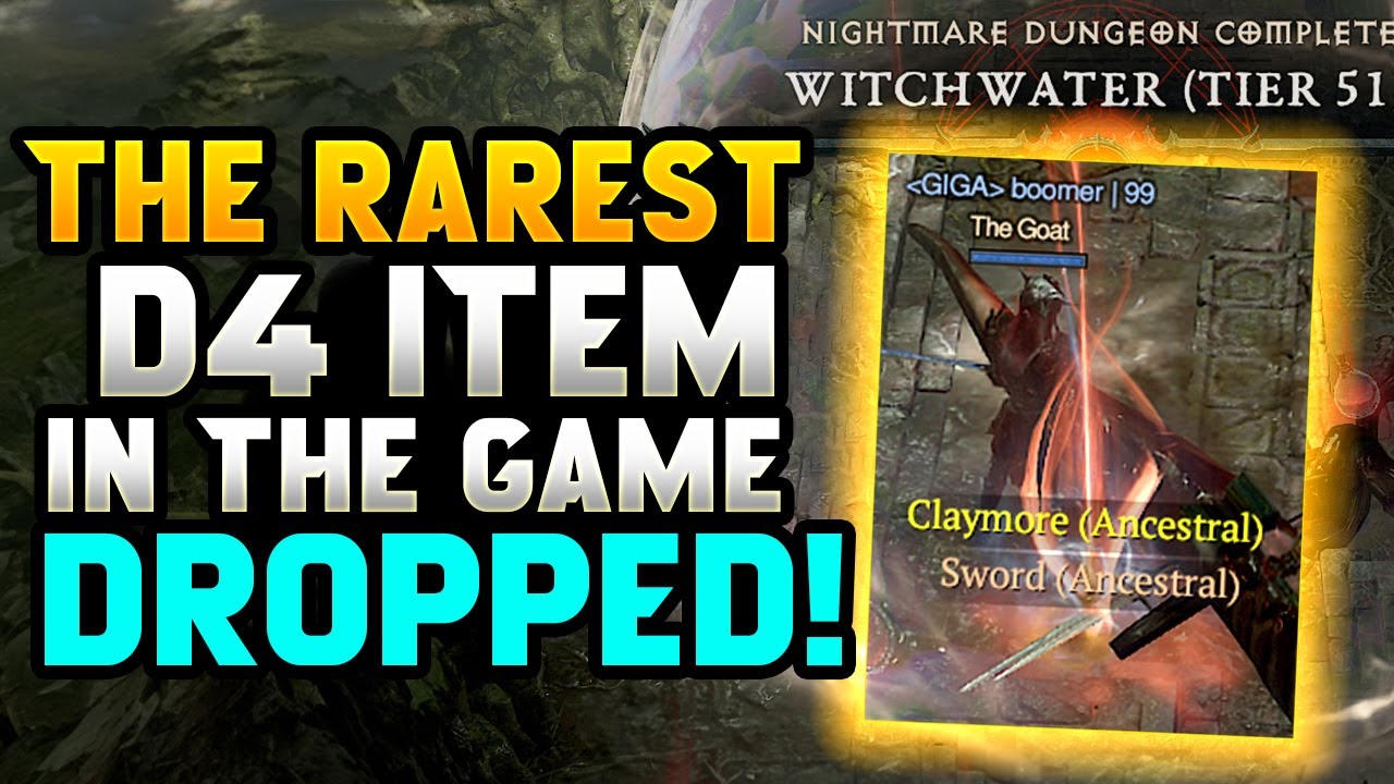 The Rarest Item in Diablo 4 Just Dropped - YouTube