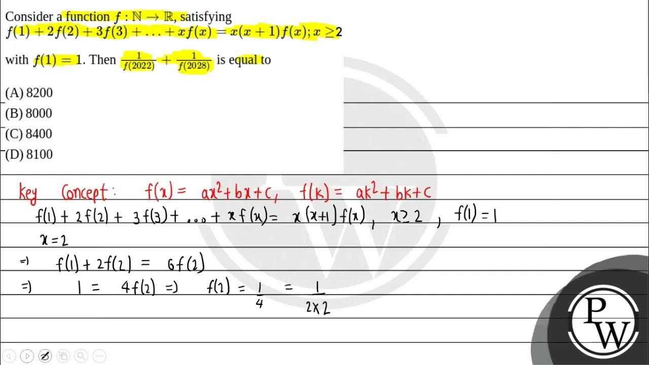 Consider a function f:ℕ→ℝ, satisfying f(1)+2f(2)+3f(3)+…+xf(x)=x(x+1)f ...