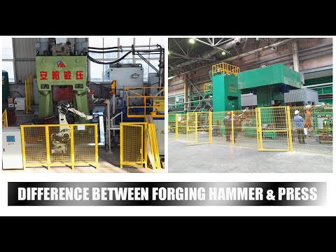 Difference between forging hammer & forging press - YouTube