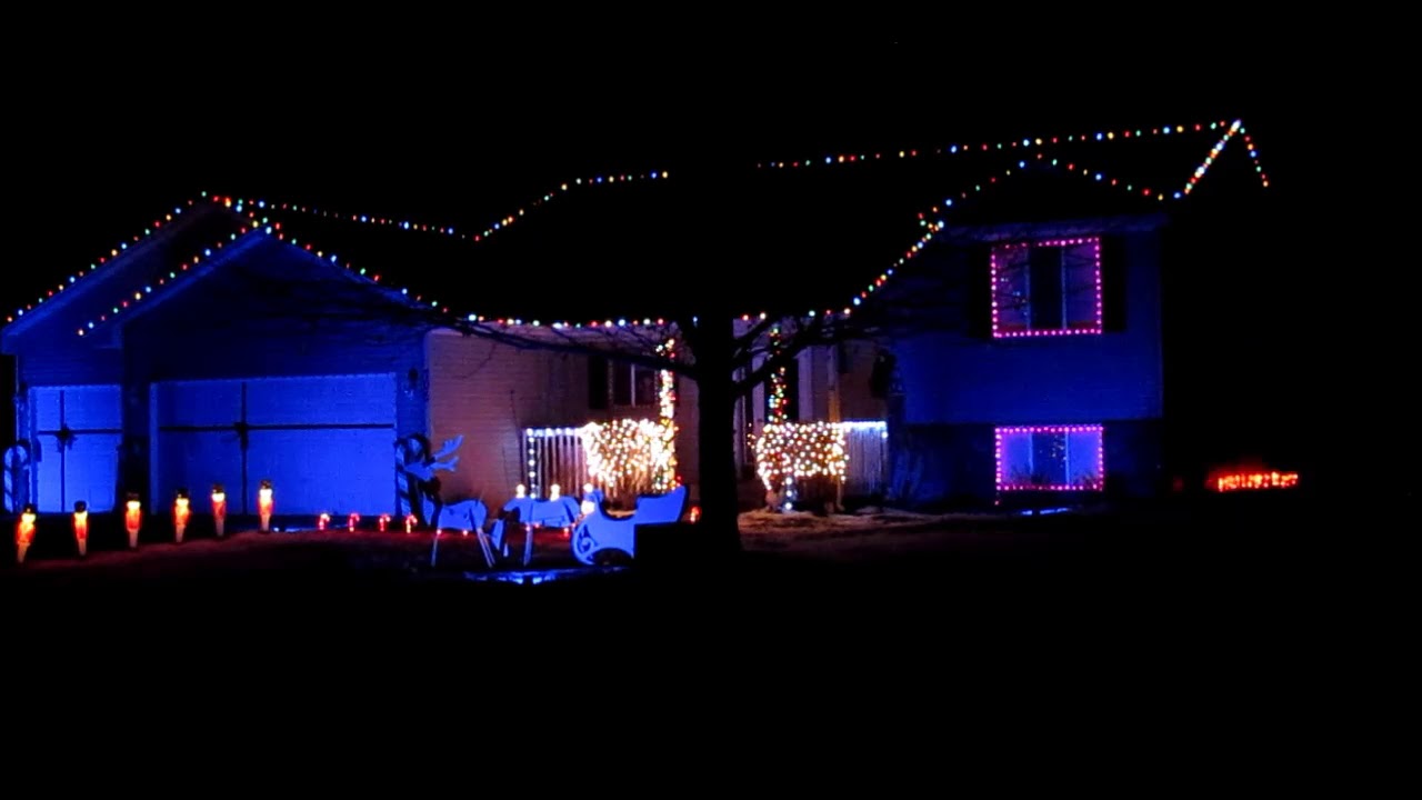 "Polar Express" Christmas Light Show - YouTube
