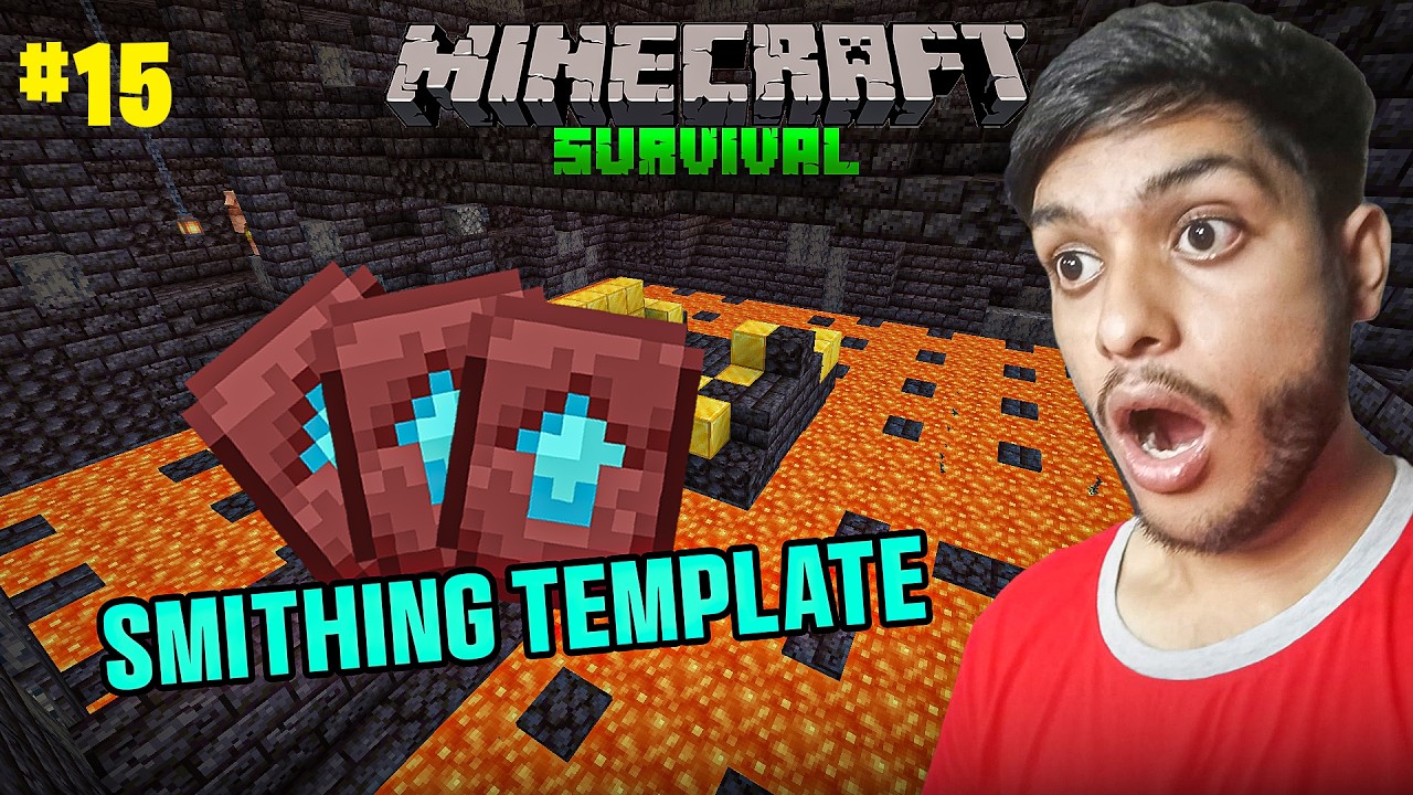Finding First Smithing Template for Netherite | Minecraft Survival ...