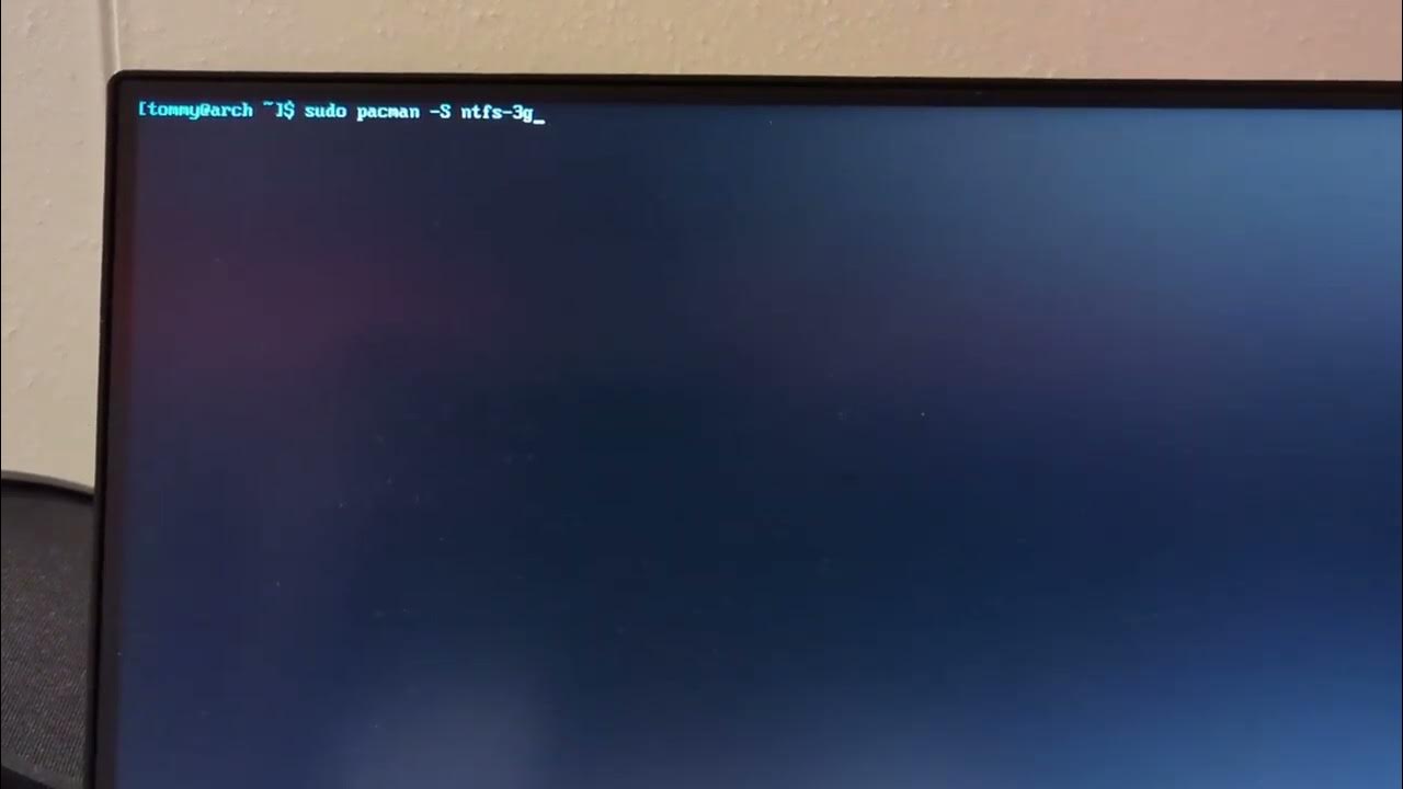 Mount Read Write Ntfs Filesystem On Arch Linux 2023 Youtube