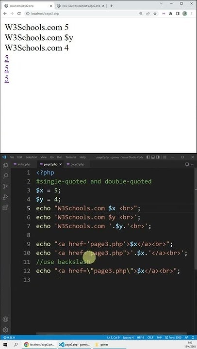 Basic PHP 5 : echo and print #Shorts - YouTube