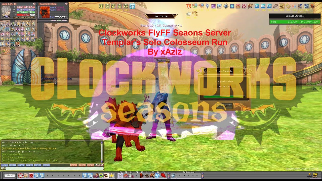 Clockworks Flyff Private Server (Seasons) - Solo Colosseum Challenge ...