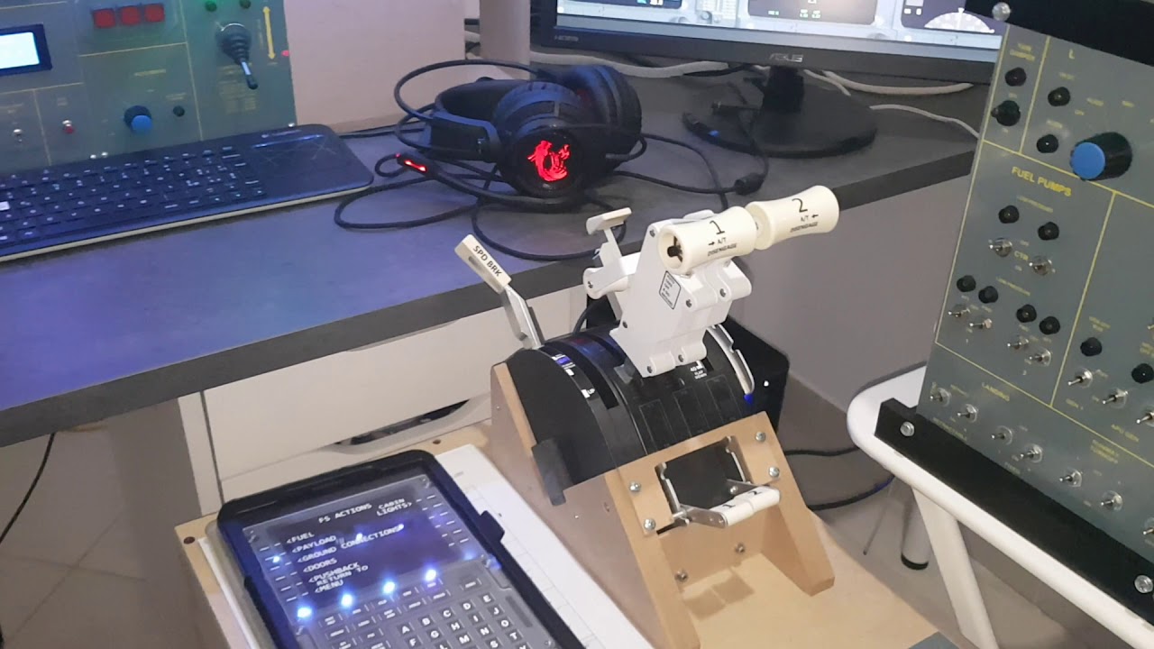 Home cockpit Boeing 737 - YouTube