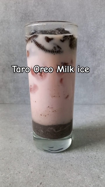 Kreasi Taro Oreo Milk ice Cuma 2 Bahan, Semua Bisa Bikin! - YouTube