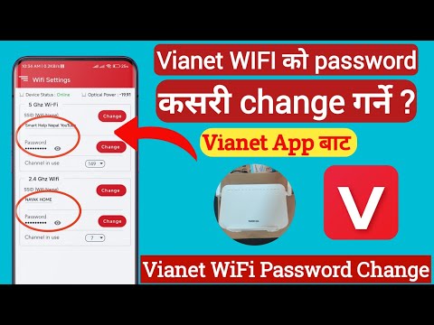 Vianet App Bat WiFi ko Password Kasari Change Garne ? Vianet App Login ...