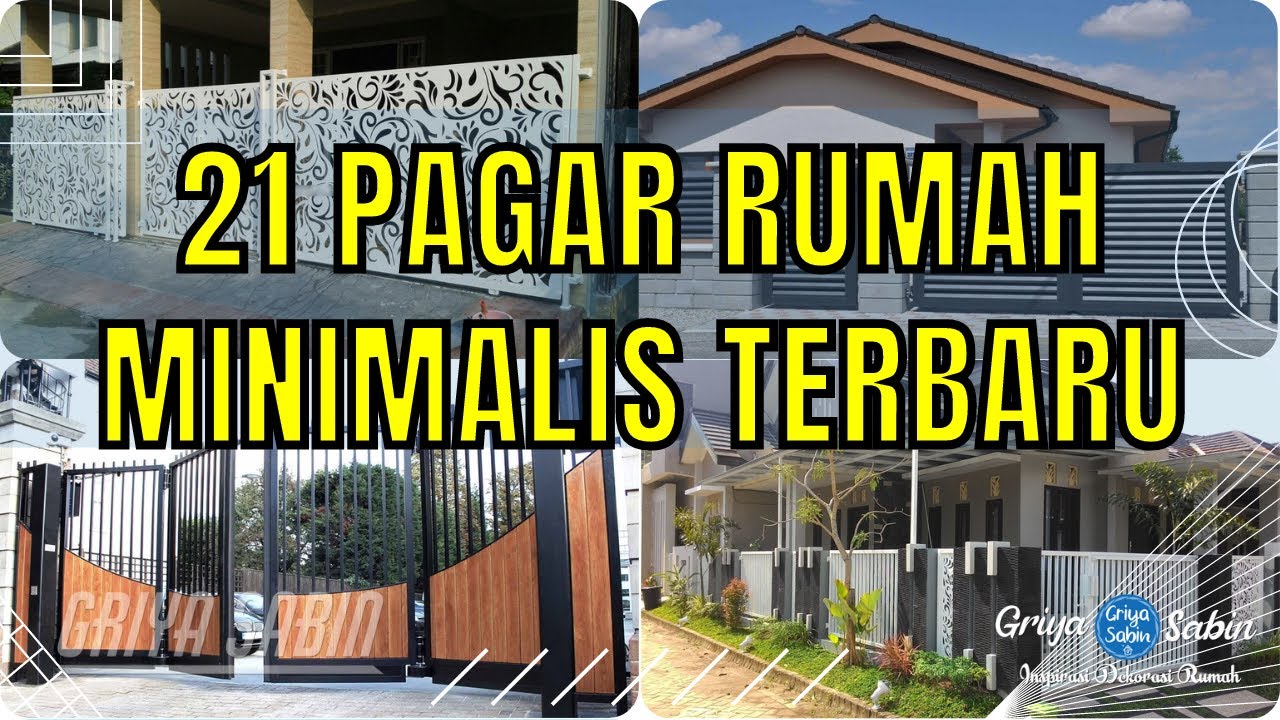 21 Desain Pagar Rumah Minimalis Mewah Sederhana - YouTube
