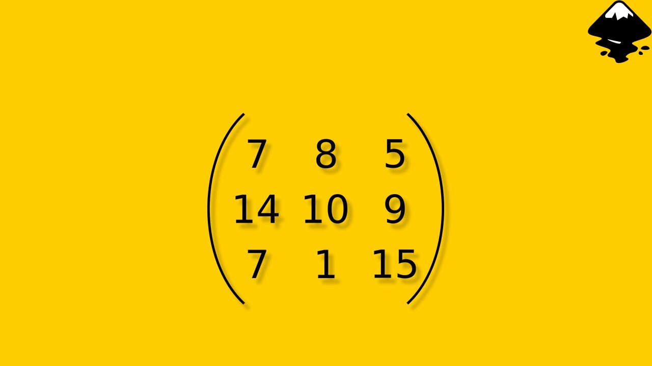 How to Quickly Create a Number Matrix in Inkscape - YouTube