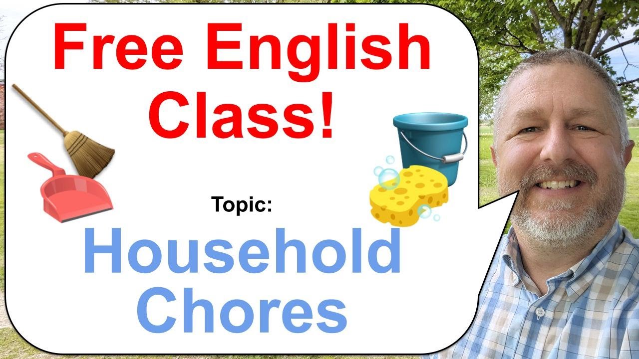 Let's Learn English! Topic: Household Chores! 🧹🧽🧼 - YouTube