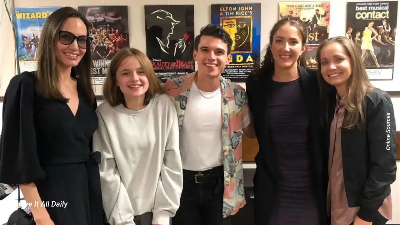 Angelina Jolie Takes Daughter Vivienne To Meet ‘dear Evan Hansen Cast