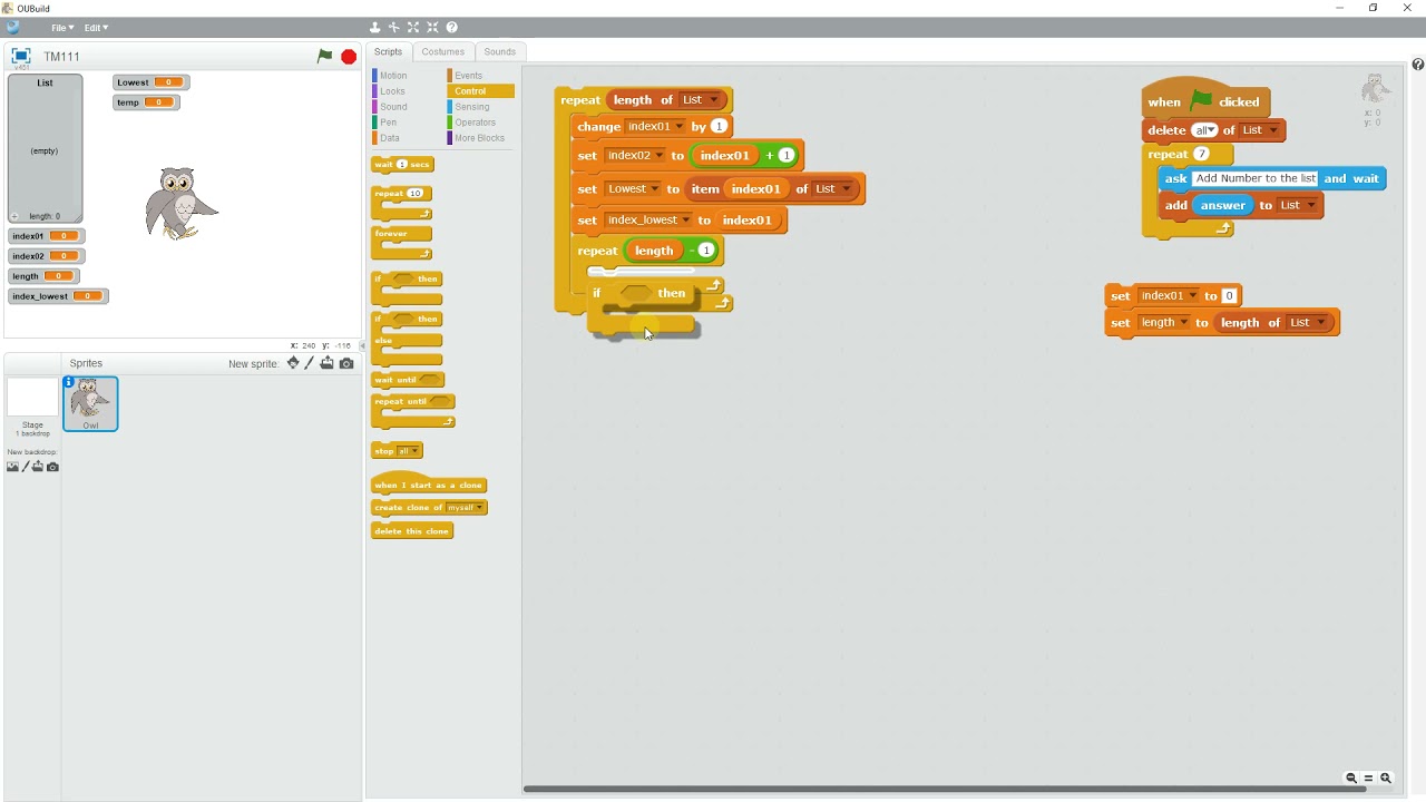 OUBuild - Selection Sort - YouTube