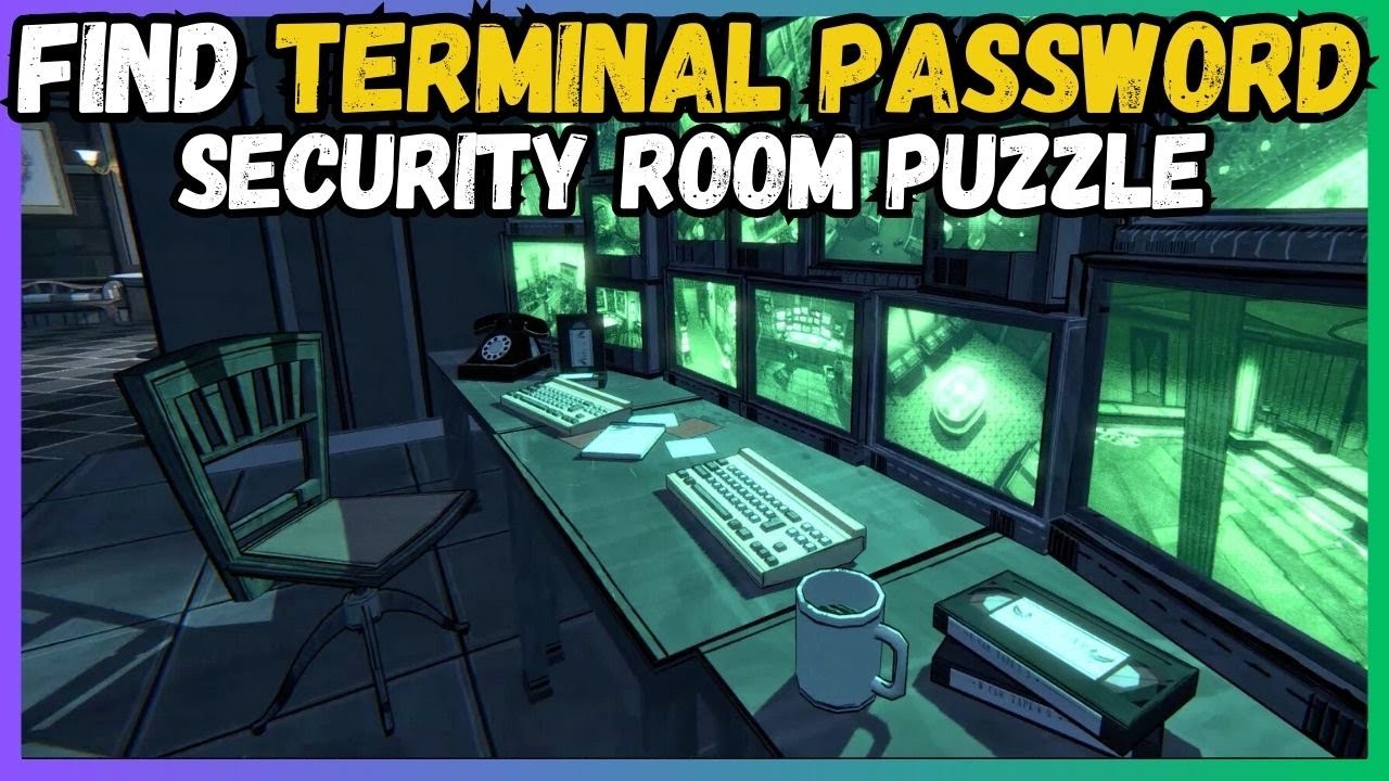 How to find the Security Room Terminal Password in Blue Prince - YouTube