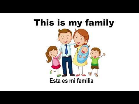 Family Song My family Cancion de la FAMILIA en ingles y español Música ...