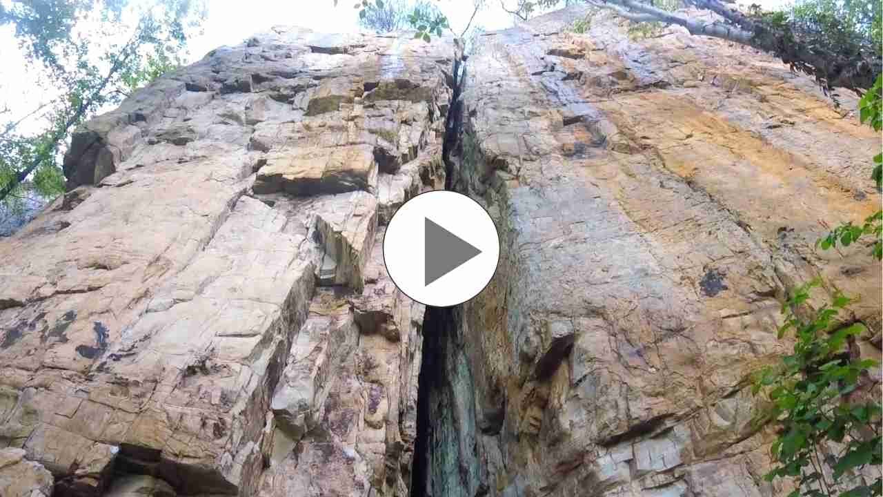 Rock Climbing Castle Rock in Tennessee - Adventure Guru - YouTube