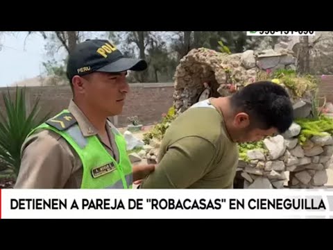 Cieneguilla: Policía detuvo a pareja de robacasas tras persecución