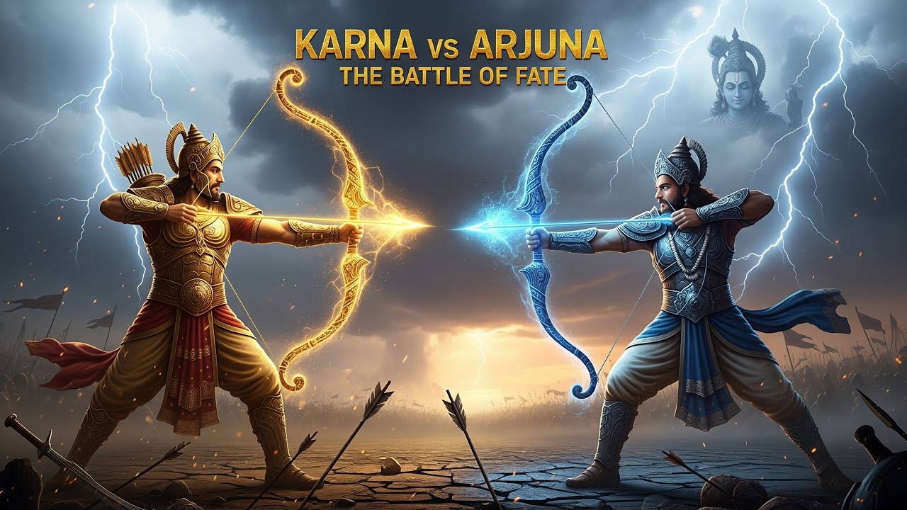 Karna vs Arjuna: The Battle That Shaped Destiny! - YouTube