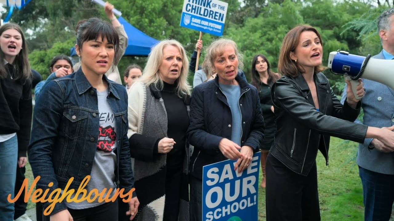 Save Erinsborough High School Protest: Part Two | Neighbours - YouTube