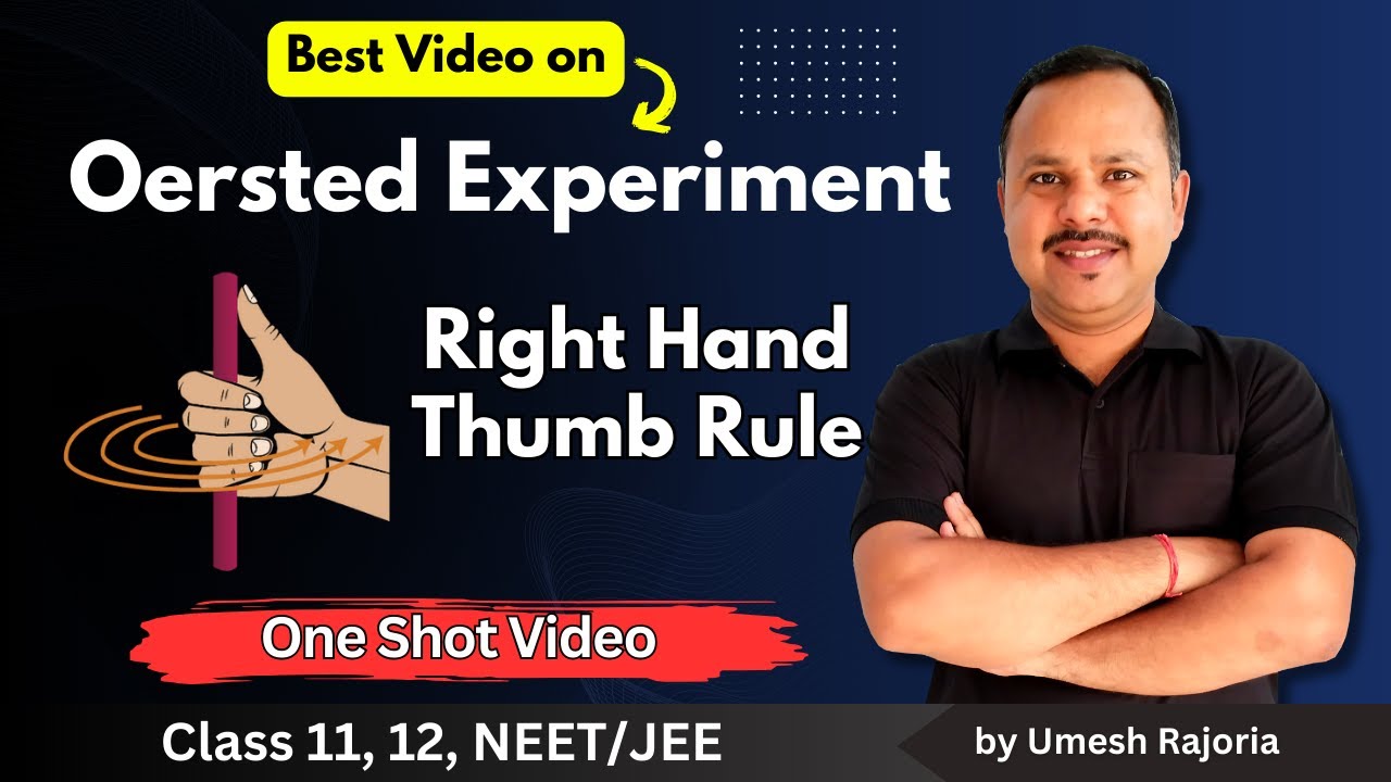 1. Oersted Experiment | Right Hand Thumb Rule | Moving Charges ...