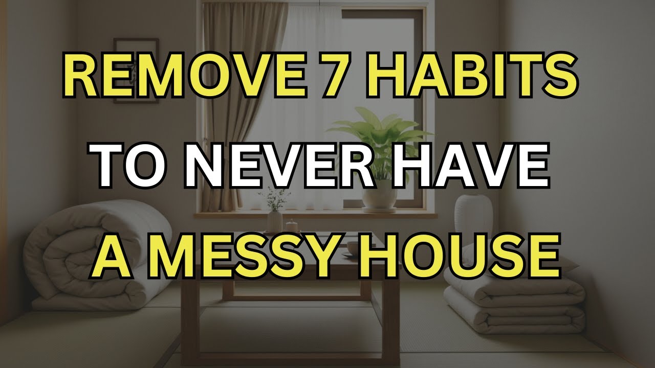 7 Secret JAPANESE HABITS to NEVER HAVE a MESSY HOUSE - YouTube