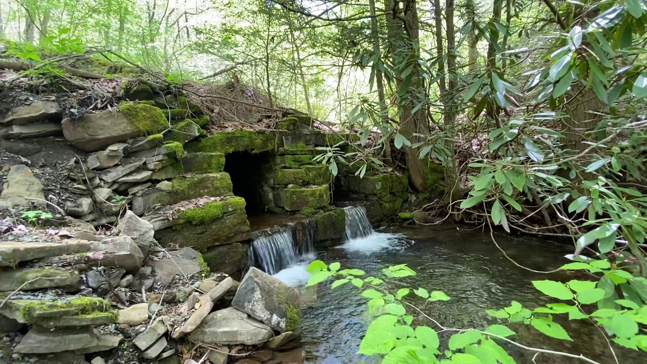 Stone culvert, C&O Railroad, Greenbrier River Trail - YouTube