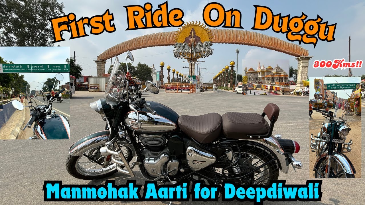 Royal Enfield Classic 350 2024 | First Ride To Ayodhya on Duggu | RE ...
