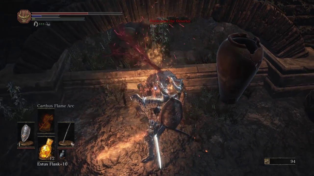 Dark Souls III - Hawkwood the Deserter - Fight 4K - YouTube