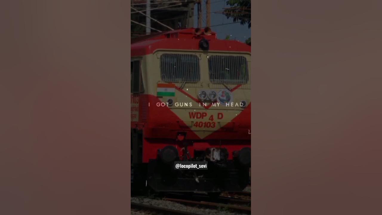 #40103 WDP4D LOCO ERS shed #shorts #tirusulam #railfan #wdp4d #wap4 #wap7 #pothigai #kollammail ...