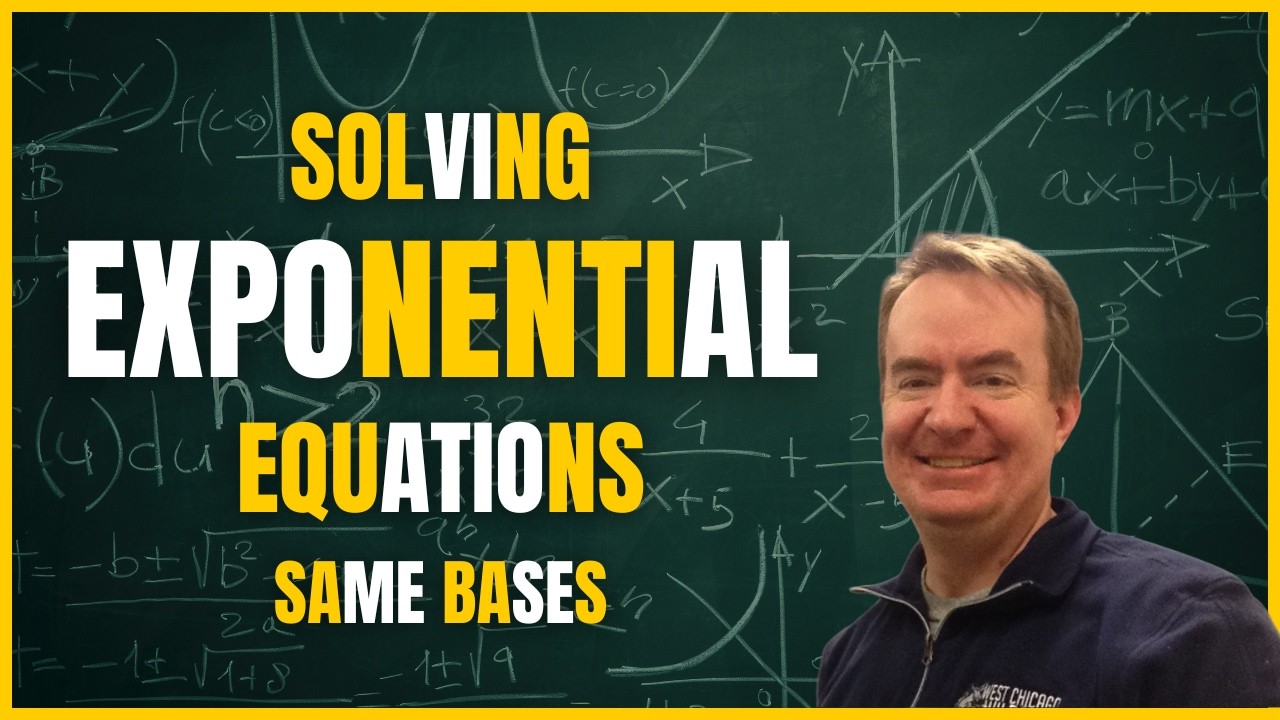 How Do I Solve Exponential Equations that have Similar Bases? | Algebra ...