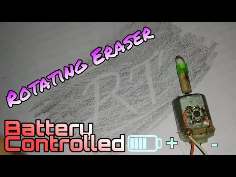 How to make Rotating Eraser - Electric Eraser with easily found ...