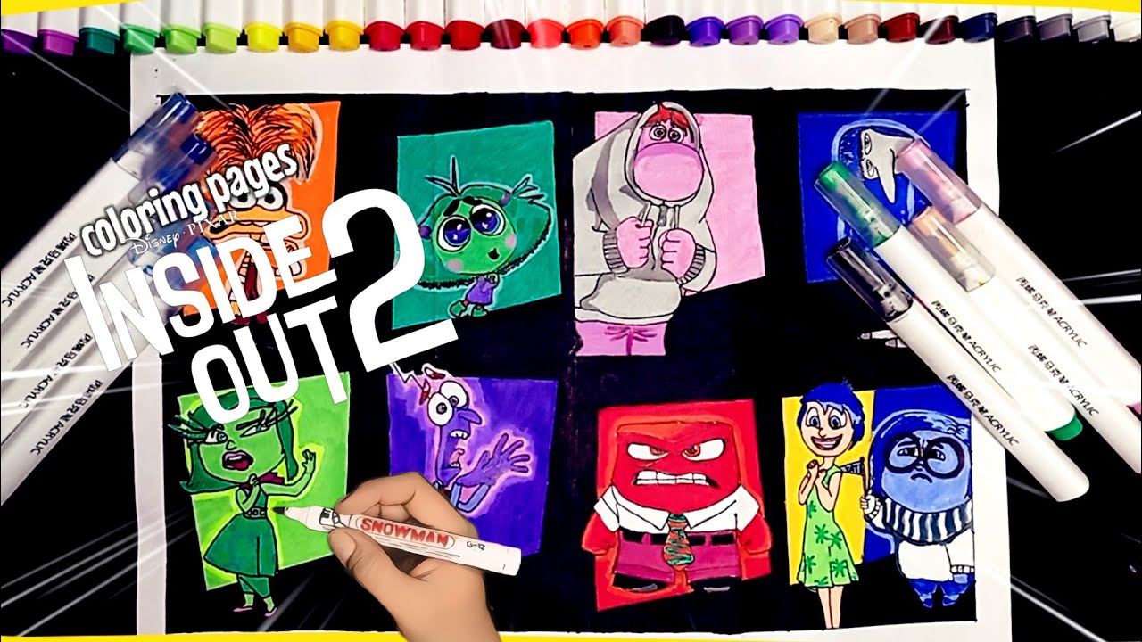 INSIDE OUT 2 COLORING PAGES | COLORING PAGES | INSIDE OUT 2 #insideout ...