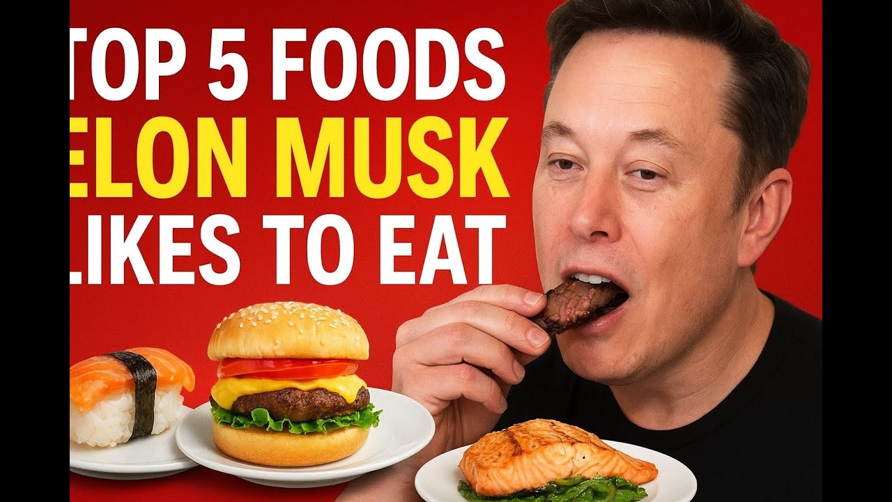 Top 5 Foods Elon Musk Loves to Eat | Diet Coke, Sushi & More!” - YouTube