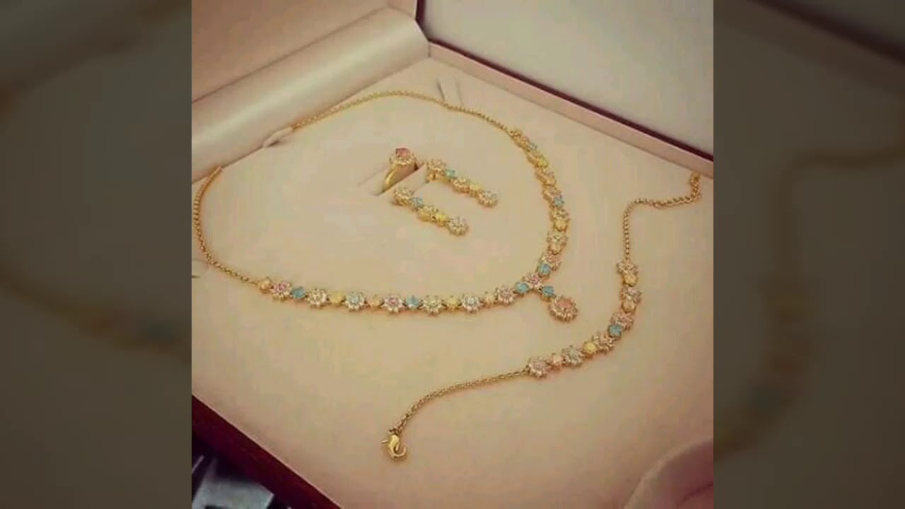 Jewellery Sets ||Chain||Bracelet || Earrings || Ring Combo - YouTube