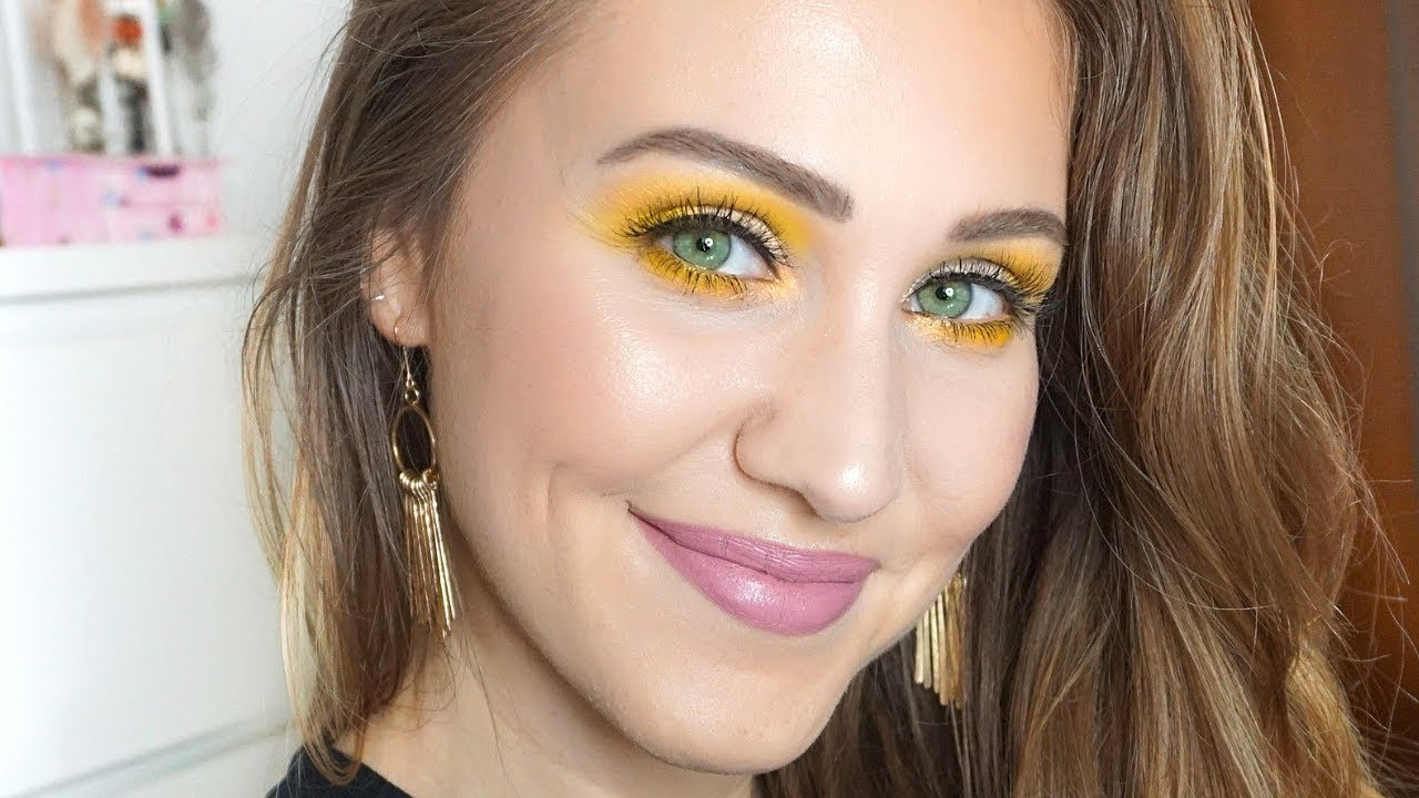 Easy Yellow Eye Makeup Tutorial - Make you Up by Ahi - YouTube