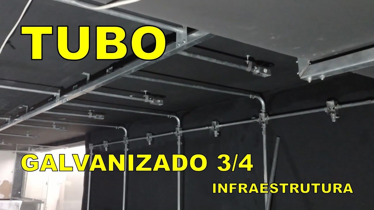 INFRAESTRUTURA EM ELETRODUTO GALVANIZADO, INSTALAÇÃO TUBO GALVANIZADO ...