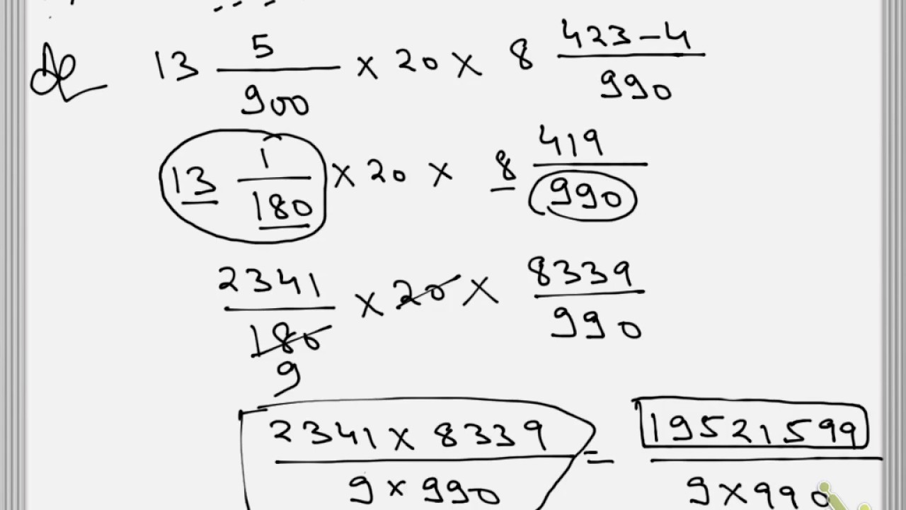 NUMBER SYSTEM - DECIMAL FRACTIONS - PART 96 - YouTube