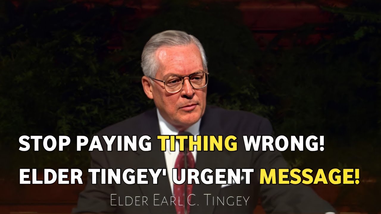 Elder Earl C. Tingey - Tithing Principles and Blessings - YouTube