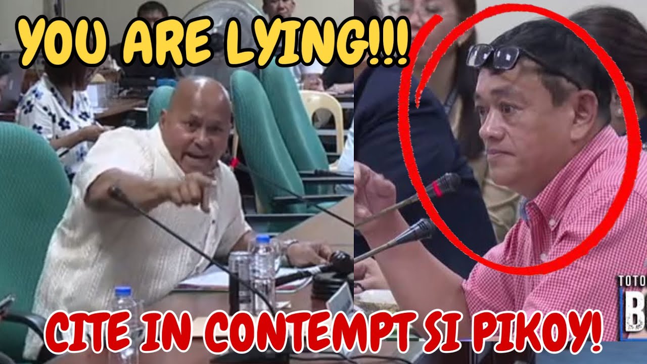 SEN BATO GALIT NA GALIT SA PAGSISINUNGALING NI ALYAS PIKO, PIKOY CITE ...