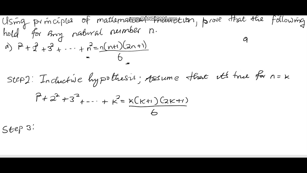 Proof by mathematical induction - YouTube