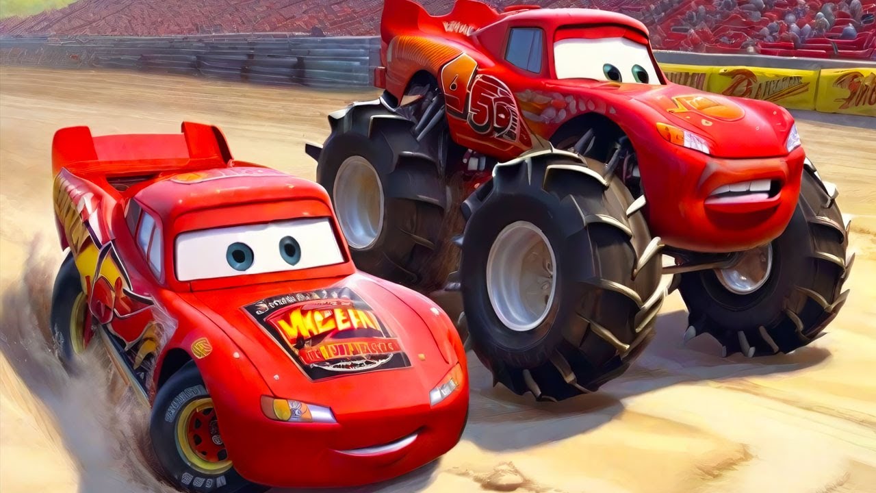 Disney CARS Rayo McQueen se Convierte en un Camión Monstruo - Cuentos y ...