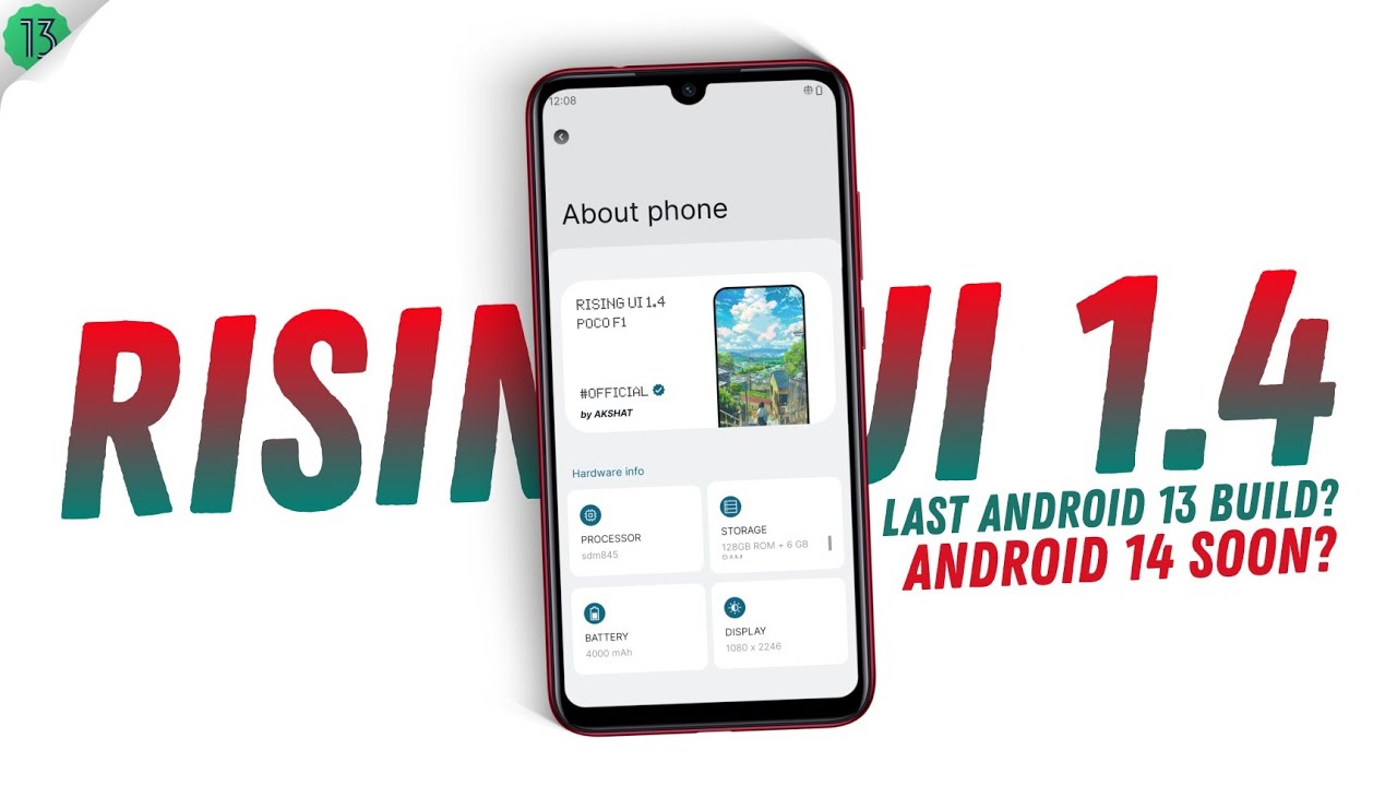 Rising UI 1.4 - Last Android 13 Build?😲 - YouTube