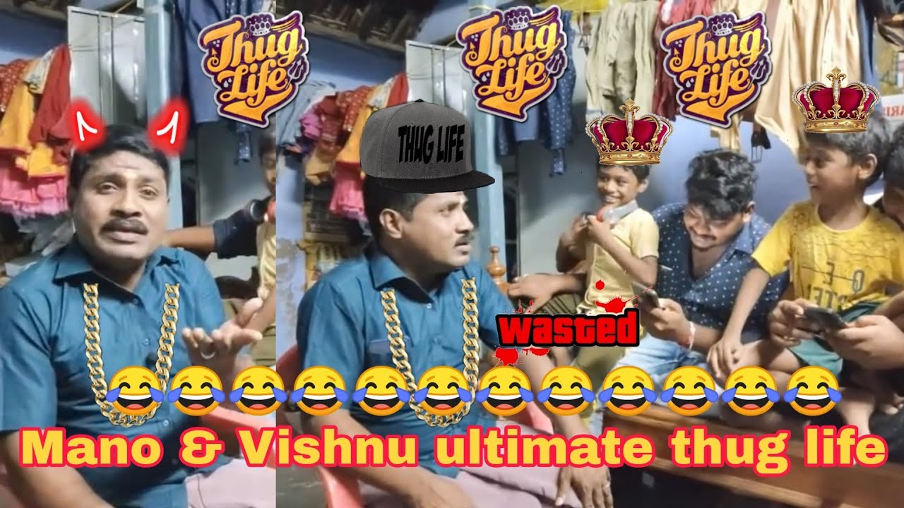 Mano & Vishnu ultimate thug life | thug life and wasted | Sippi muthu ...