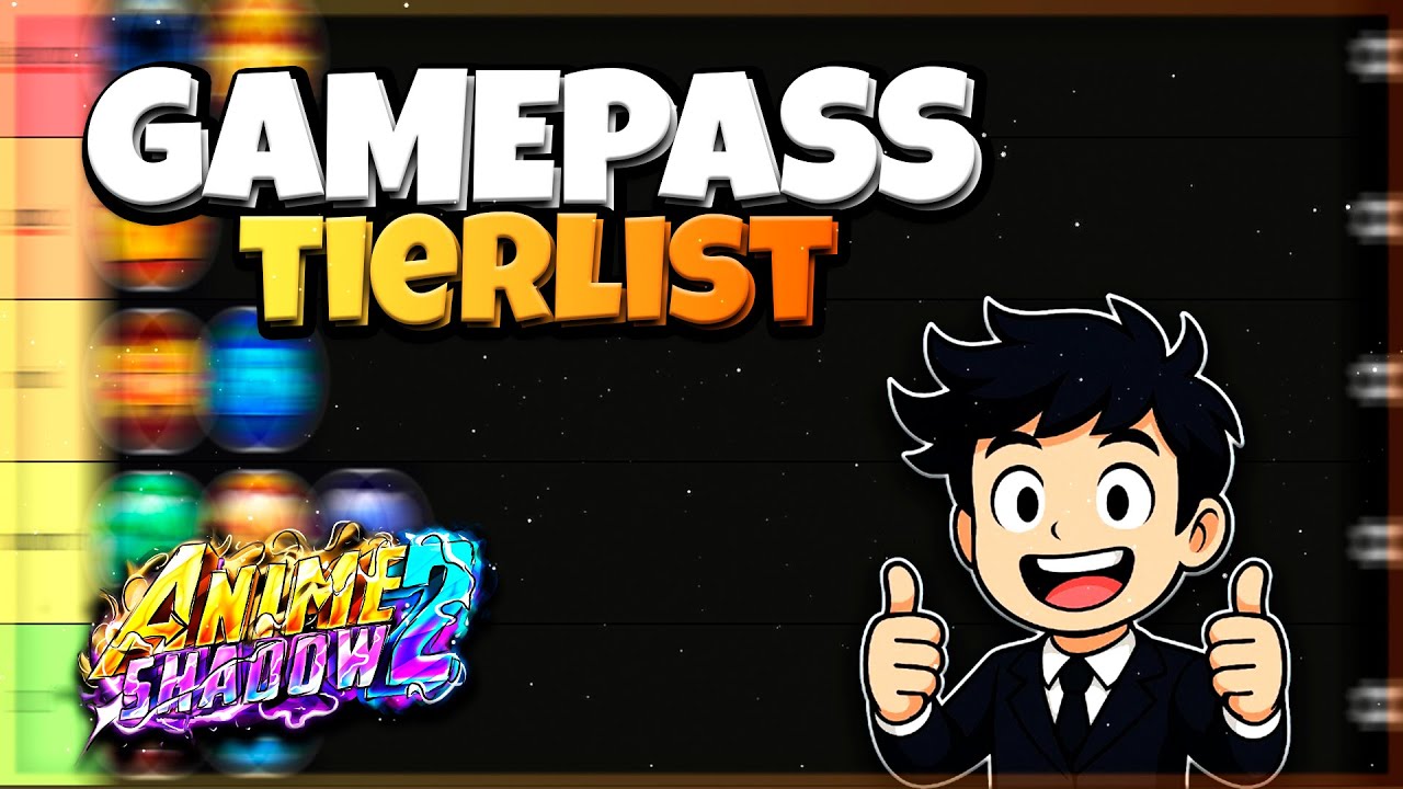 🔥 NOVA TIER LIST das GAMEPASSES do ANIME SHADOW 2! 💸💀 (Vale a Pena ...