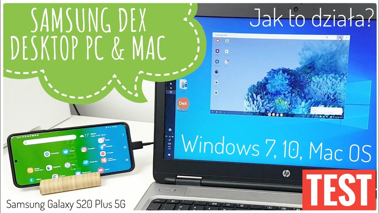 SAMSUNG DEX na komputer PC i MAC - Android na komputerze przez USB ...