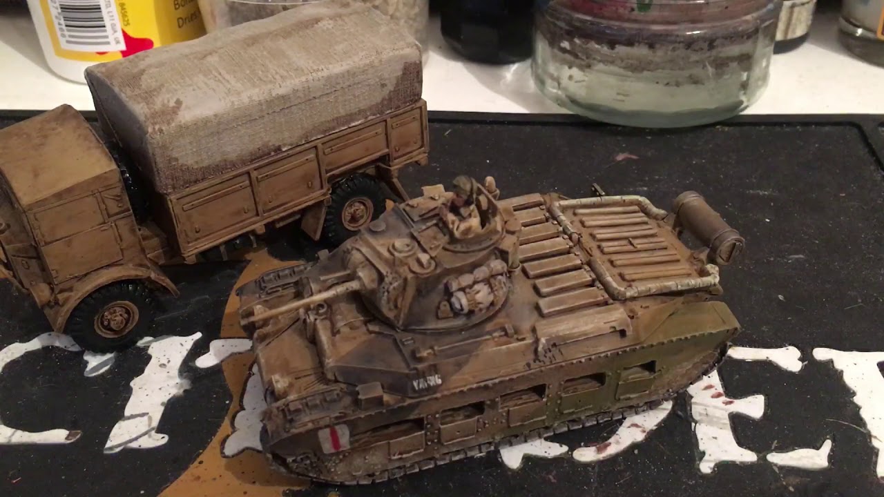 Bolt action 8th army Austin K5 and starter box update - YouTube