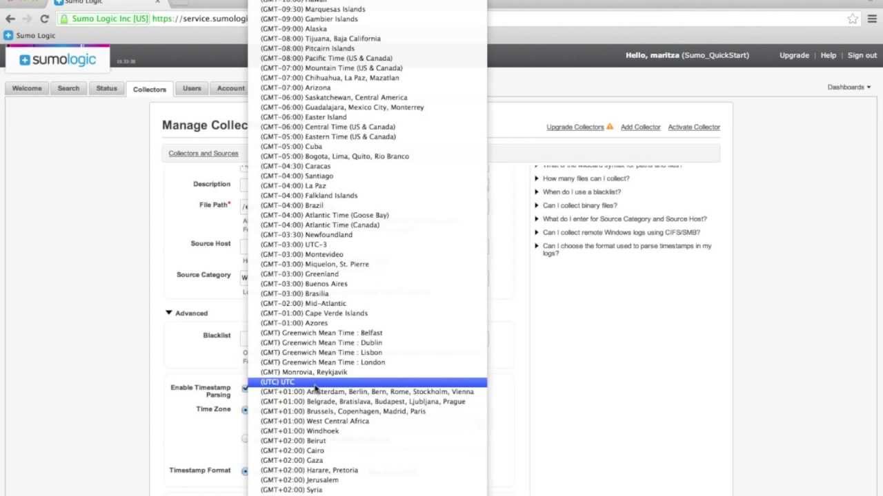 Sumo Logic - QuickStart Tutorial - Linux Collector - YouTube