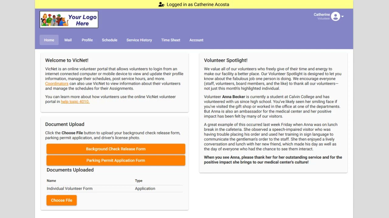 Preview what volunteers see in VicNet - YouTube